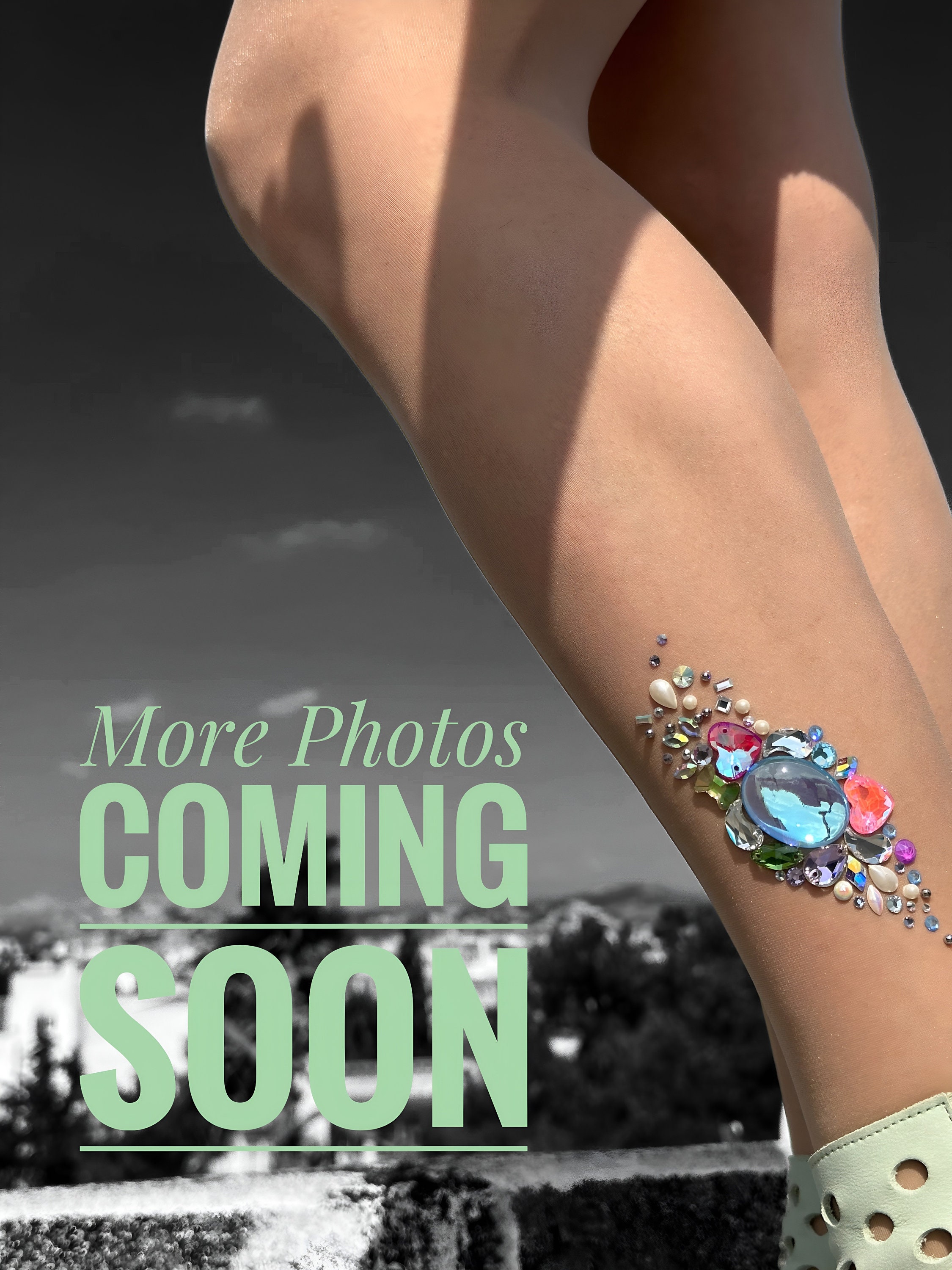 Sparkling Bespoke Tattoo Crystal Tights | Diamanté Rhinestone ...