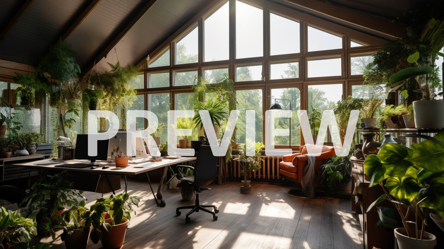 Zoom Background Greenhouse Virtual Background - Etsy