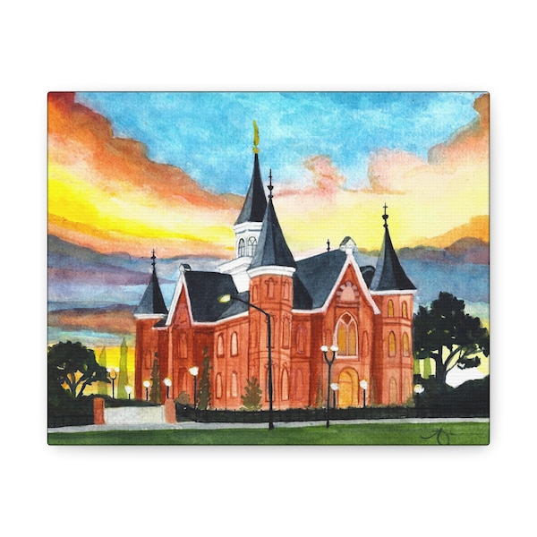 Lds Temple Canvas Art - Etsy