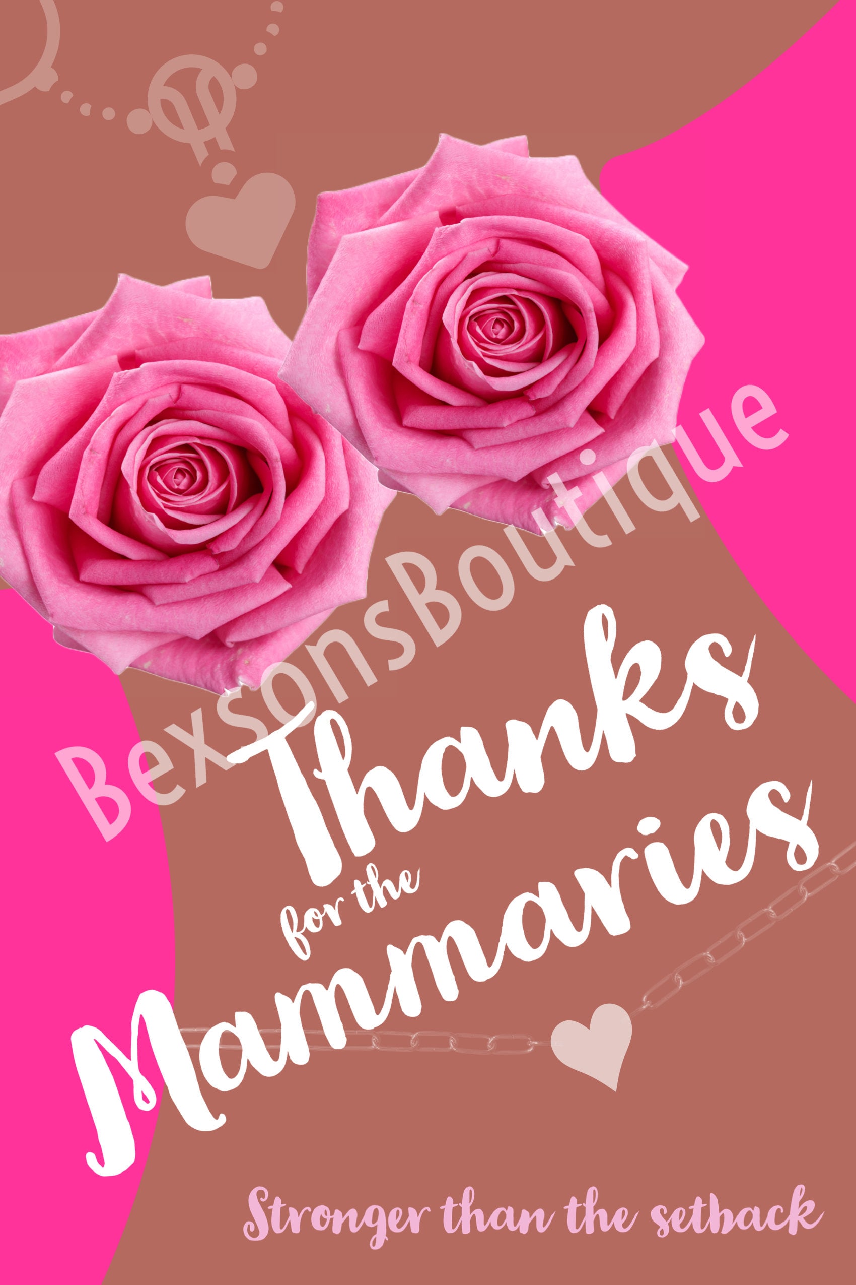 Template Thank You for the Mammaries Printable set - Etsy