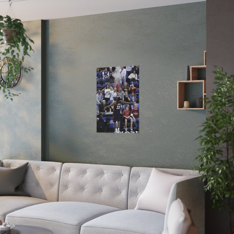 Lebron James' Pregame Ritual: Powder Toss Poster - Etsy