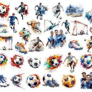 Football, Soccer, Ball, Shoes, Sport, Digital Pintables, Bundle ...