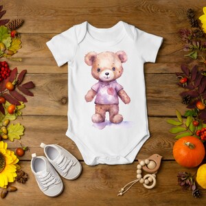 Teddy Bear Clip Art Pack, Baby Shower for a Girl, Nursery, Aeroplane ...