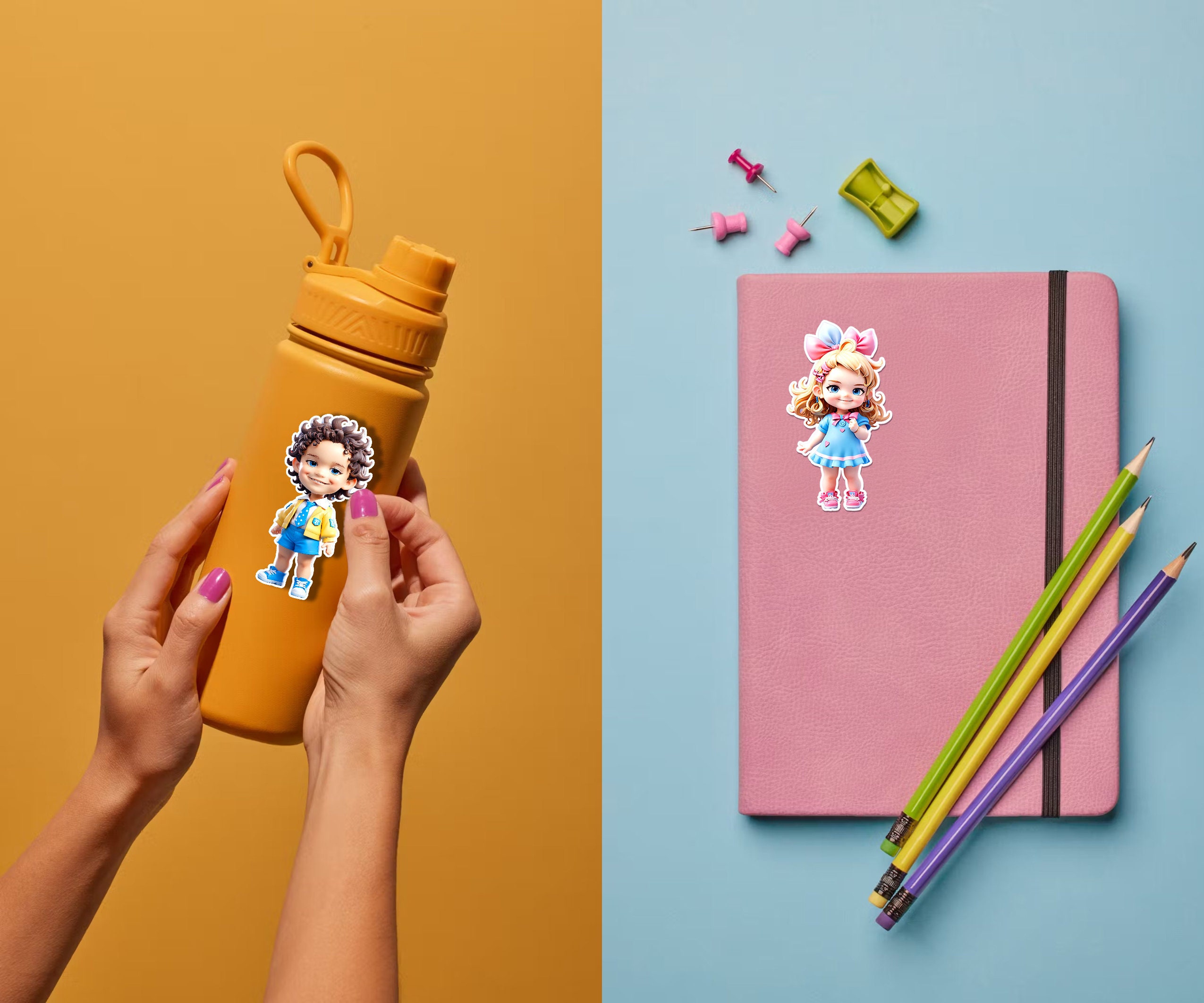 Custom Cute Sticker, Personalized Cute Sticker, Personalized Gift ...