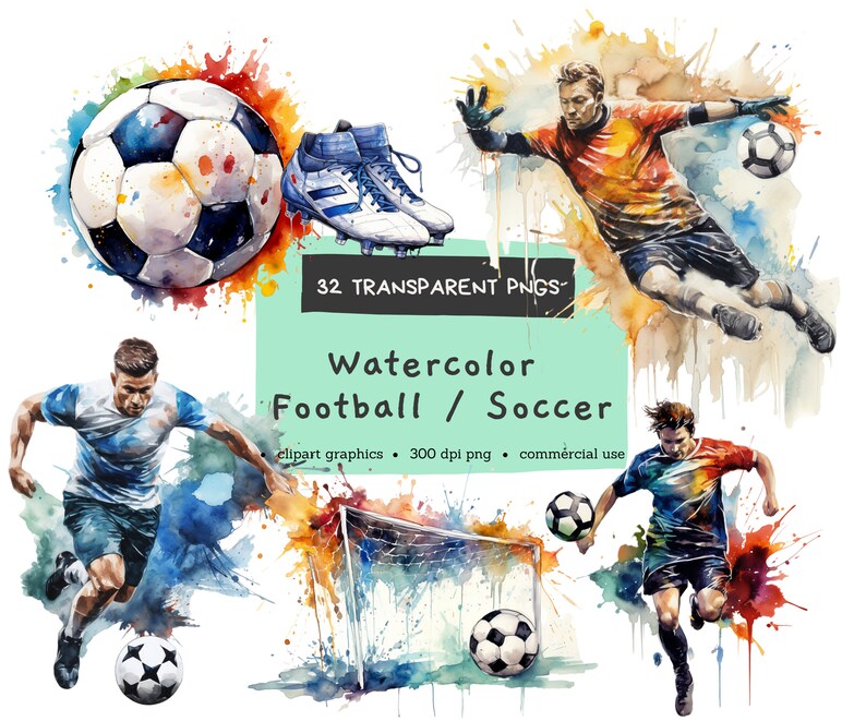 Football, Soccer, Ball, Shoes, Sport, Digital Pintables, Bundle ...