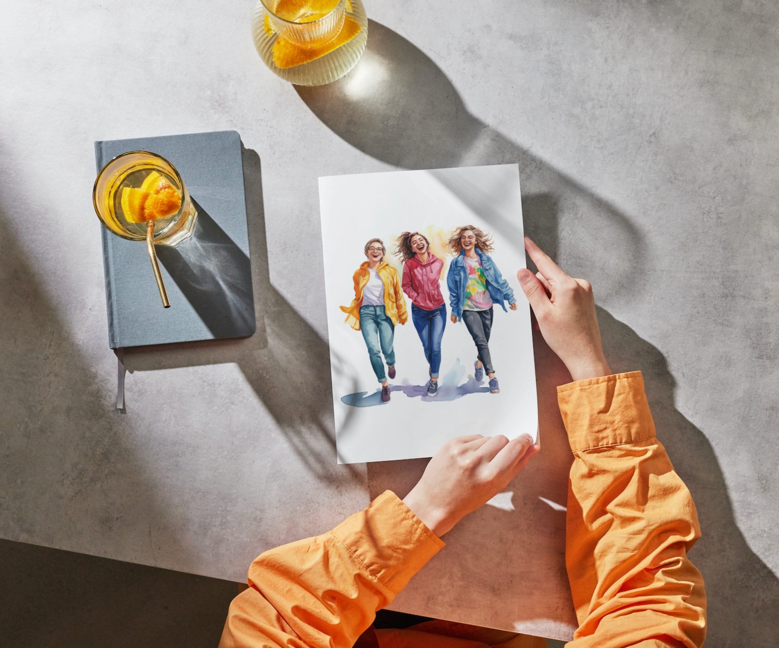 Happy Teenager Clipart, Teens Clip Art, Ethnic Diversity, Digital ...