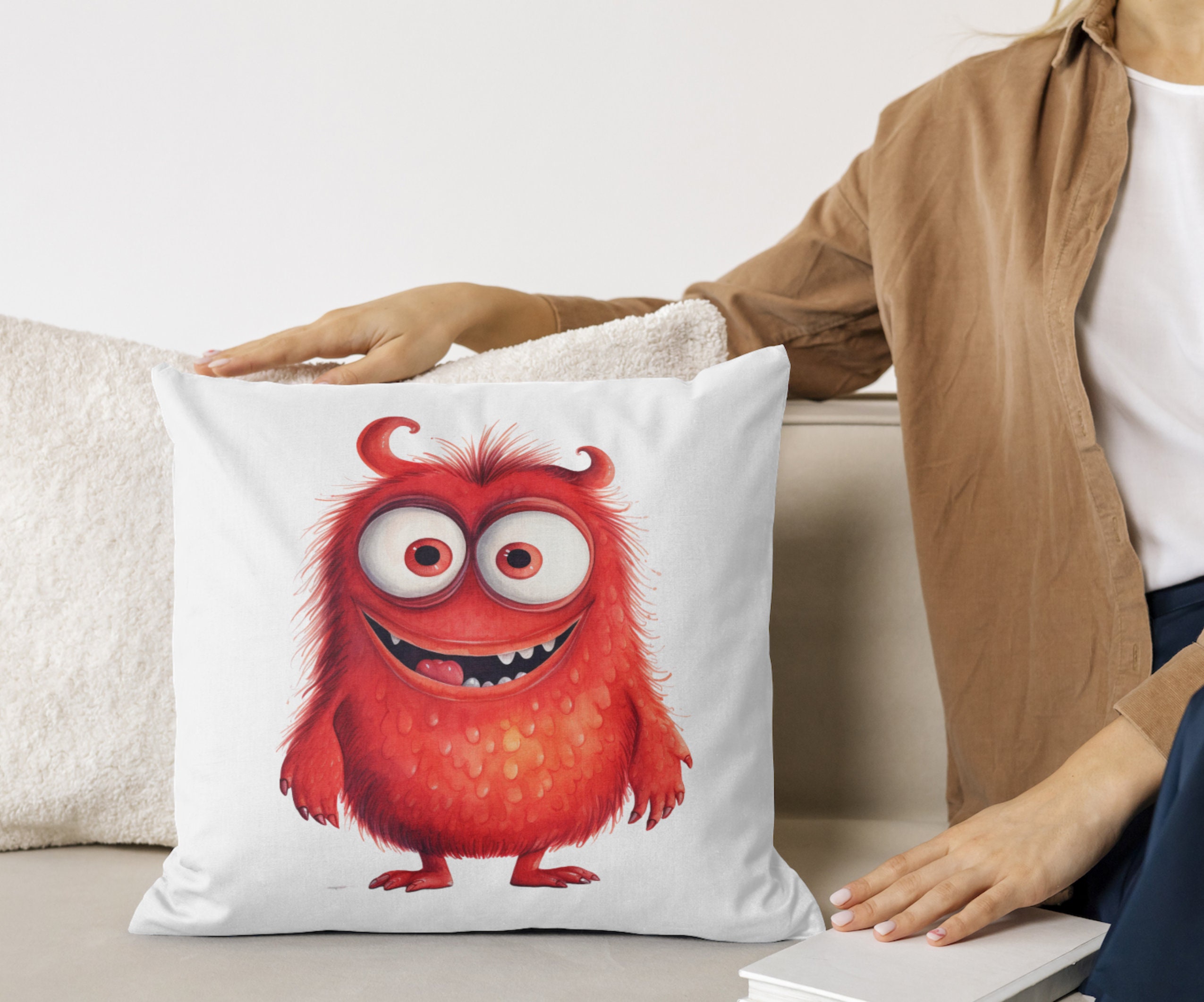 Cute Little Monsters, Retro Collection, Kids' Decor, Digital Pintables ...