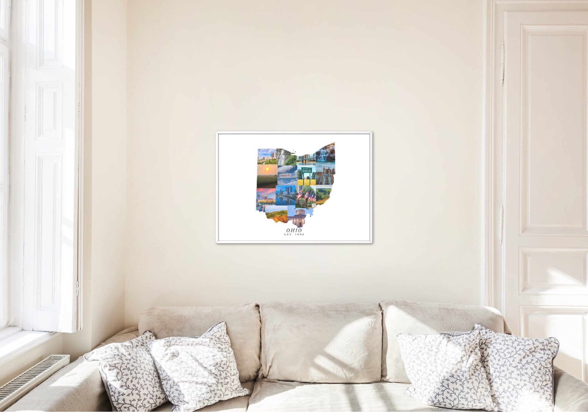 Collage Wall Art Map - Etsy