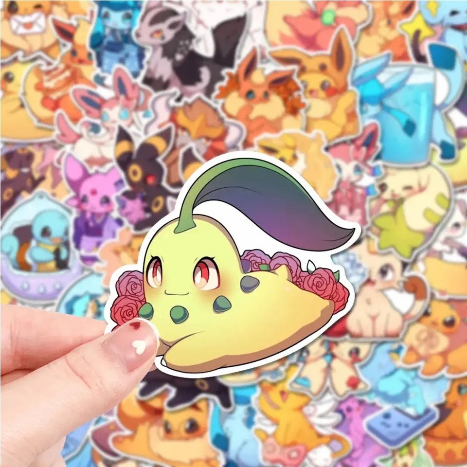 50pcs Pokemon Evolutions Stickers Pack Eeveelutions Eevee - Etsy
