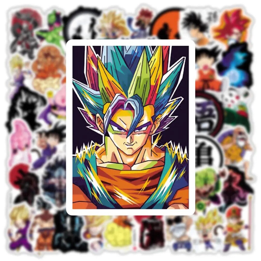 50pcs Dragon Ball Z Goku Stickers Pack Goku Super Saiyan - Etsy
