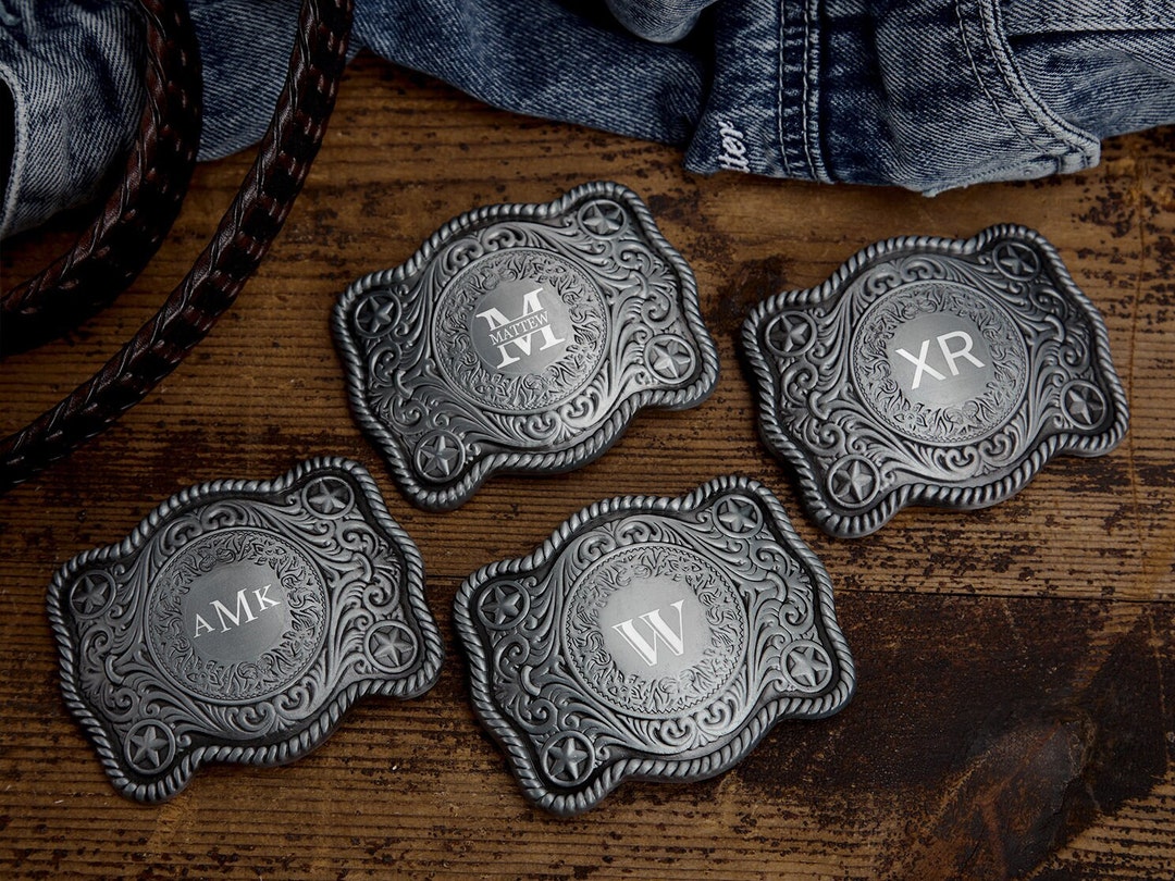 Custom Belt Buckle Personalized Mens Belt Buckle Monogram Belt Buckle ...