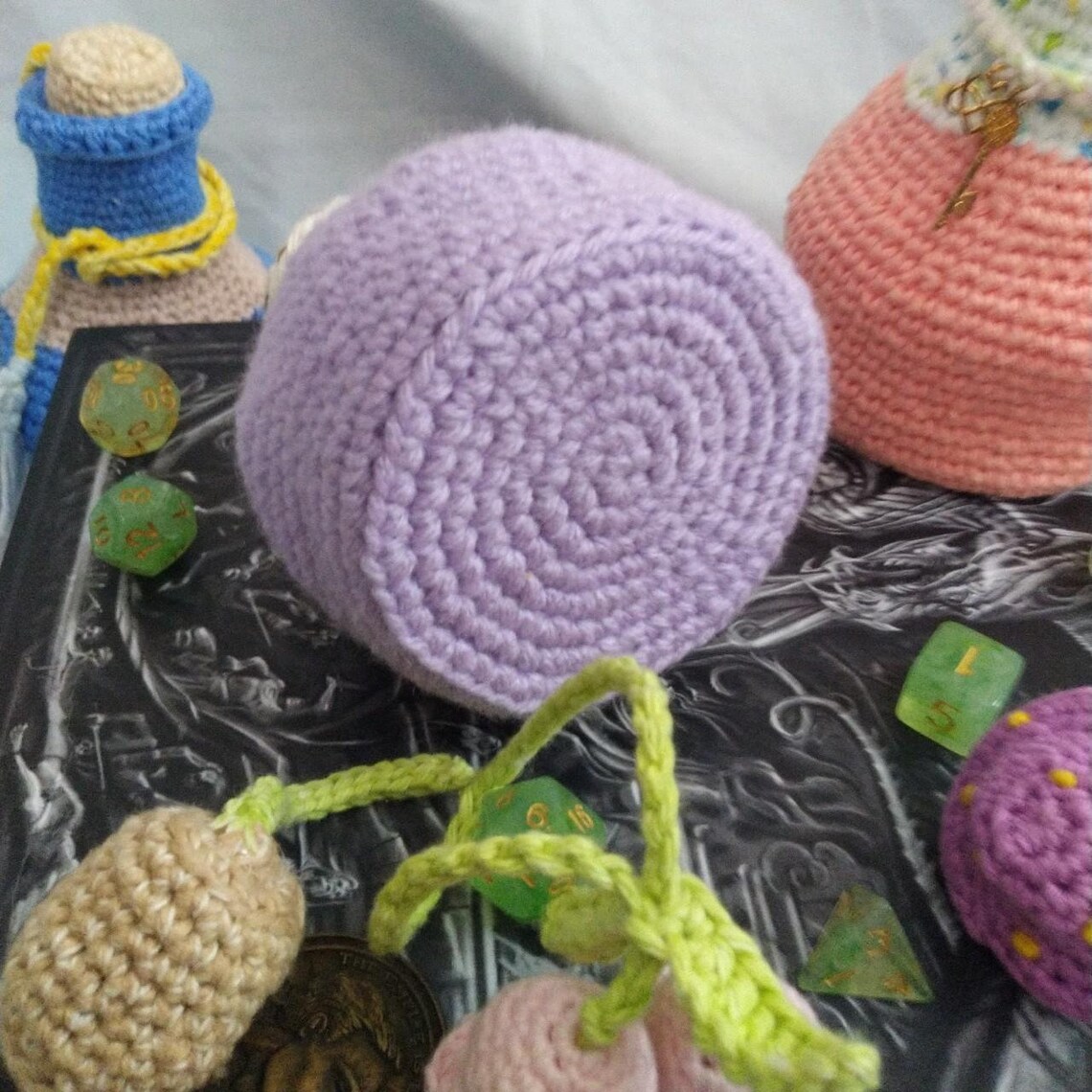 Crochet Potion Bottle Dice Bag Herbalist Potion - Etsy