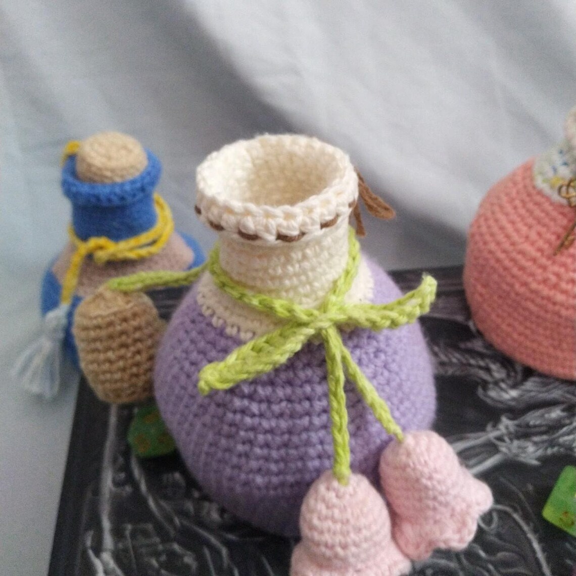 Crochet Potion Bottle Dice Bag Herbalist Potion - Etsy