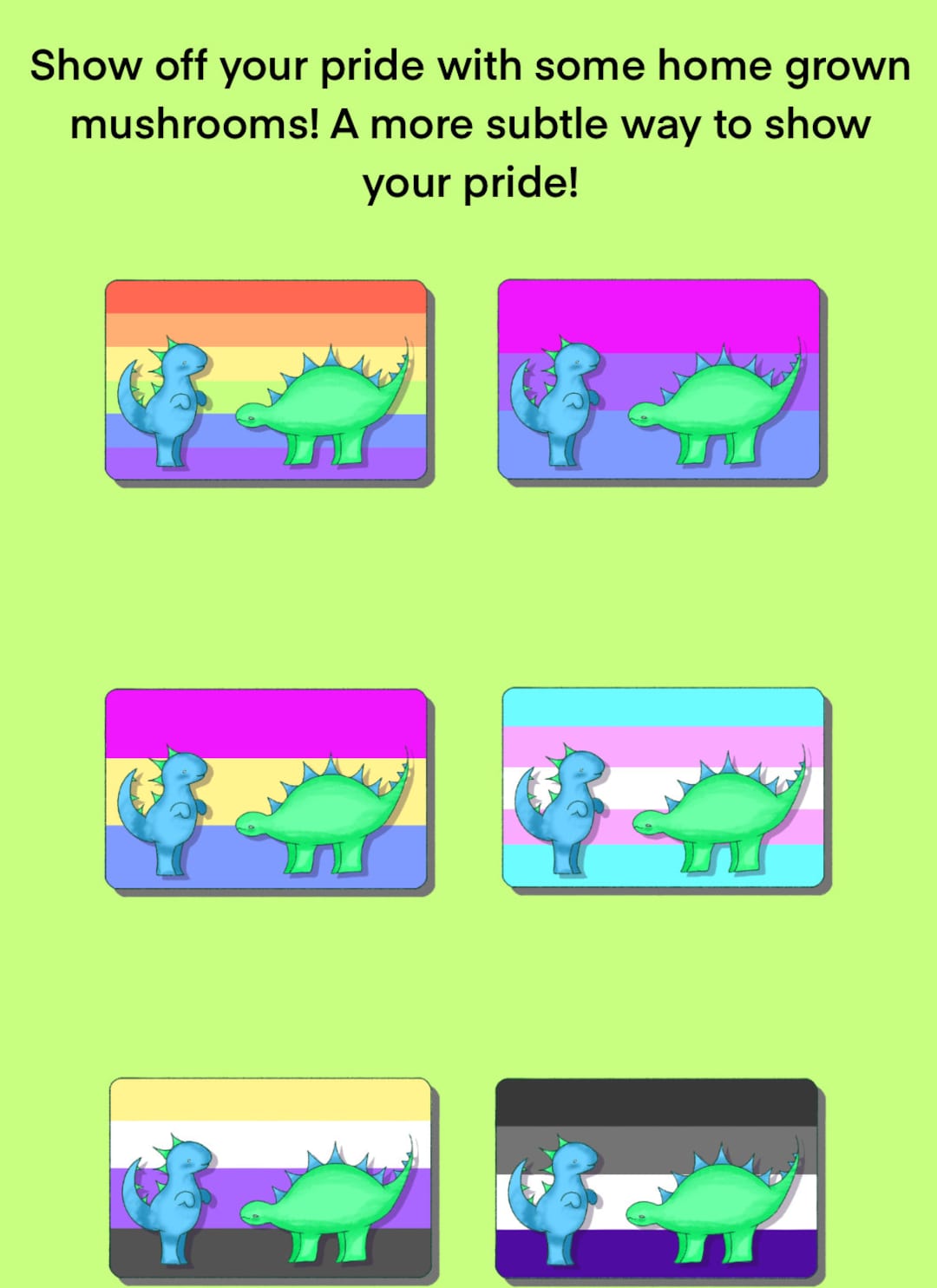 Dinosaur Pride Flags Handmade Show Your Pride With Cute Dinos - Etsy