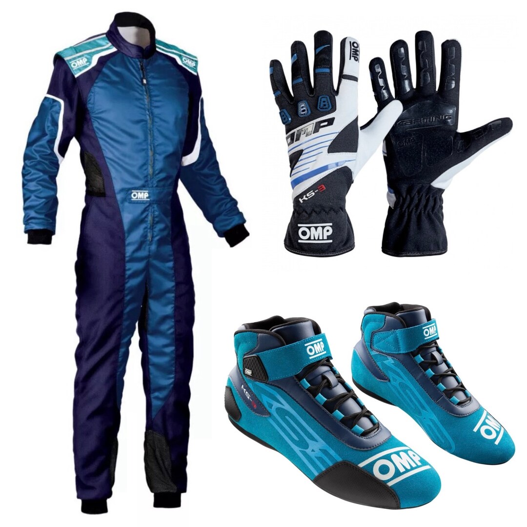 OMP Driver Set Suit Gloves Shoes Bundle for Go Karting and Rally Racing ...