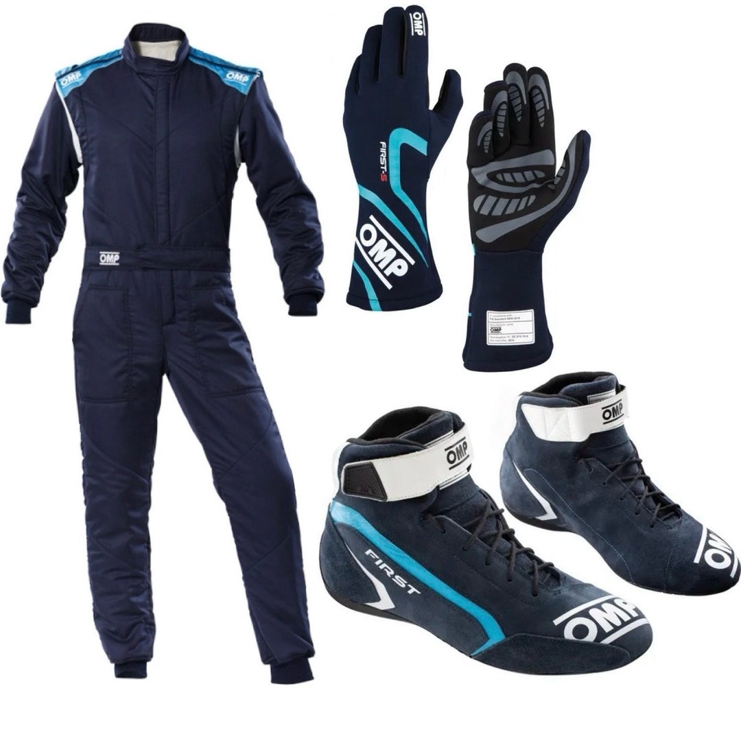 OMP Driver Set Suit Gloves Shoes Bundle for Go Karting and Rally Racing ...