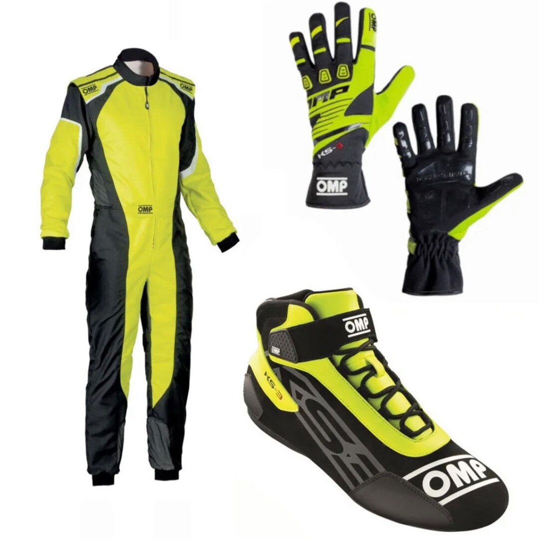 OMP Go Karting Race Suit With Free Shoes & Gloves Digitally Printed ...
