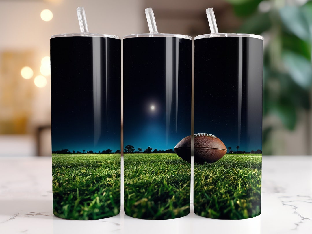 Football Tumbler Seamless Design Gift for Him Sports Gift Sublimation ...