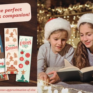 Christmas Bookmark Printable for Kids Santa Snow Holiday December ...