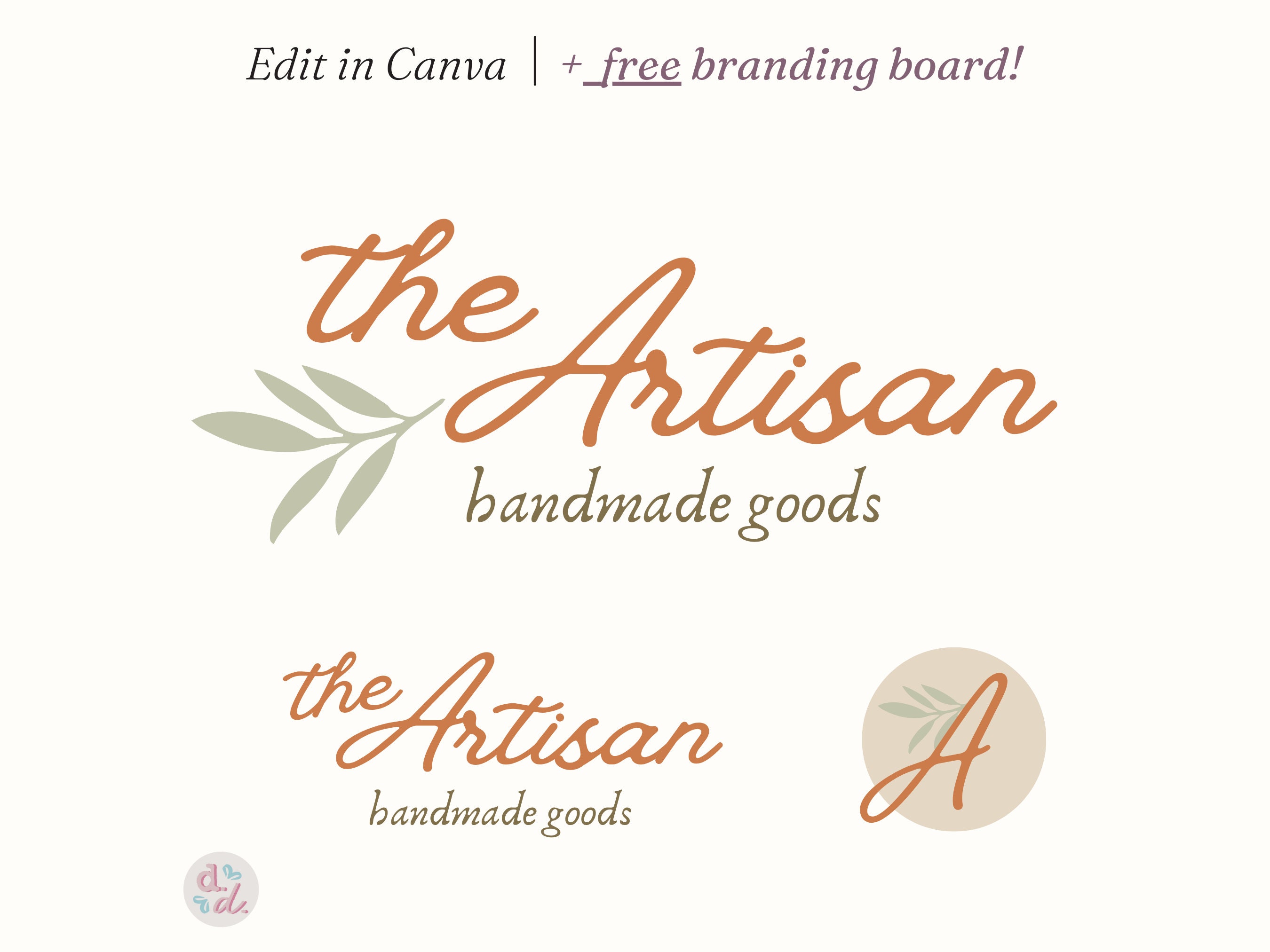 DIY Logo Branding Kit, Editable Branding Canva Template, Smallbusiness ...