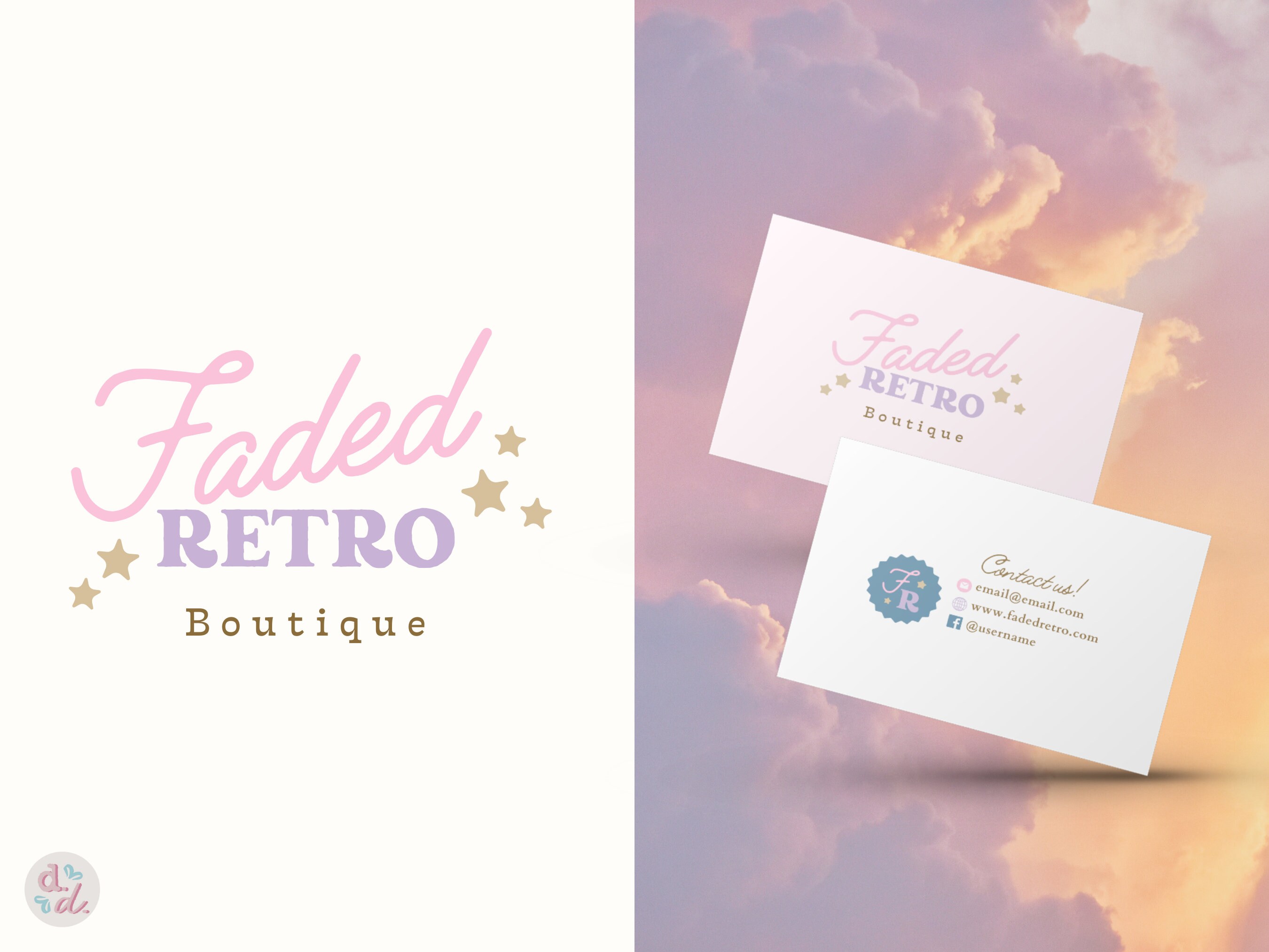 DIY Retro Branding Kit Western Logo Bold Fun Small Business Brand ...