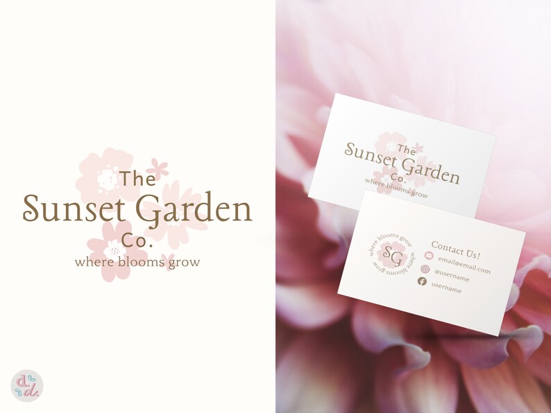 Editable Branding Kit Canva Template DIY Logo Soft Girl Aesthetic Small ...