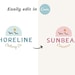 Small Business Branding Bundle Sun Beach Coastal Logo Instagram Package ...