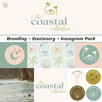 Premade Logo - Preppy Logo, Property Logo, Beach House Logo, Boutique ...