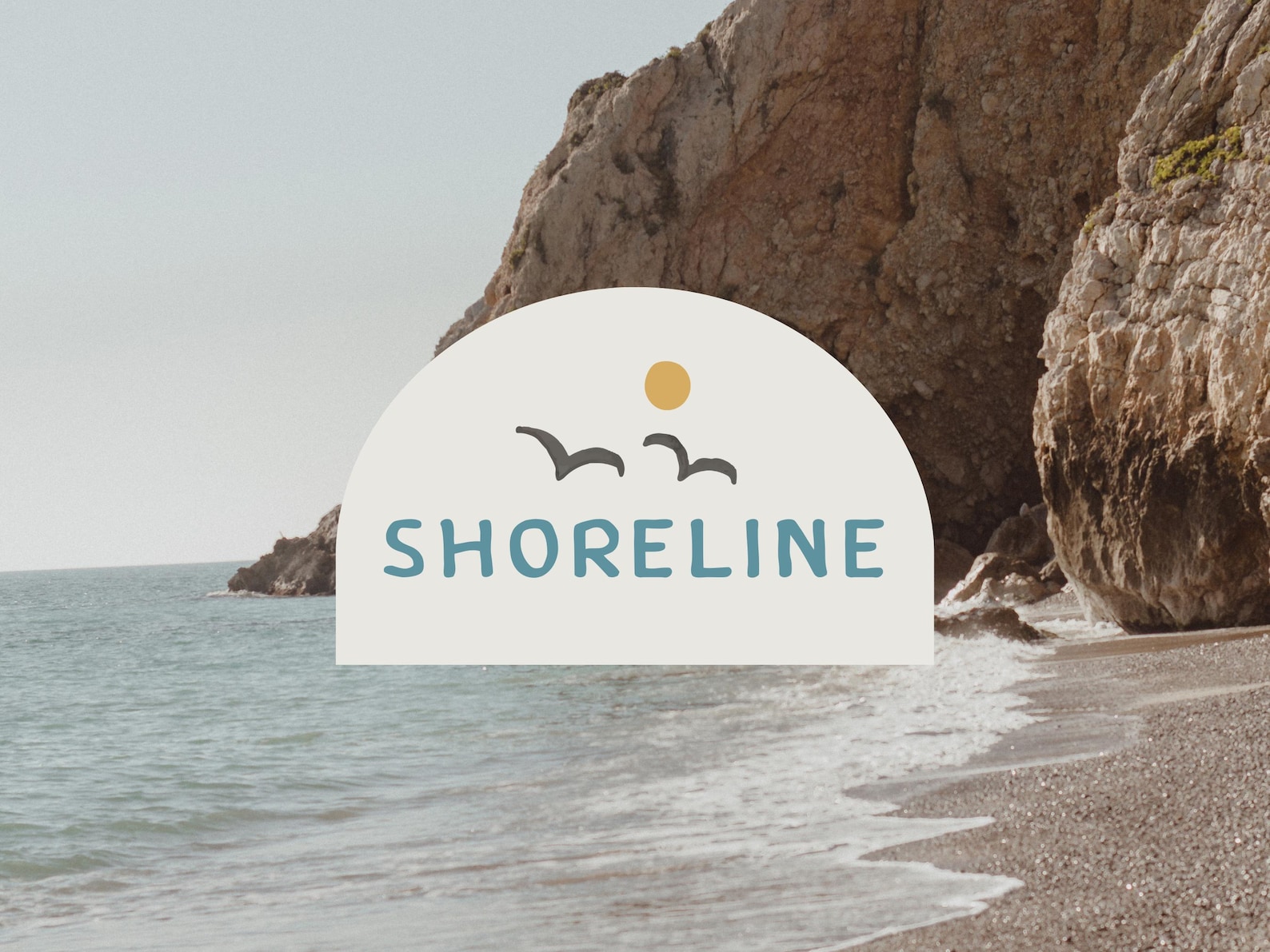 Small Business Branding Bundle Sun Beach Coastal Logo Instagram Package ...