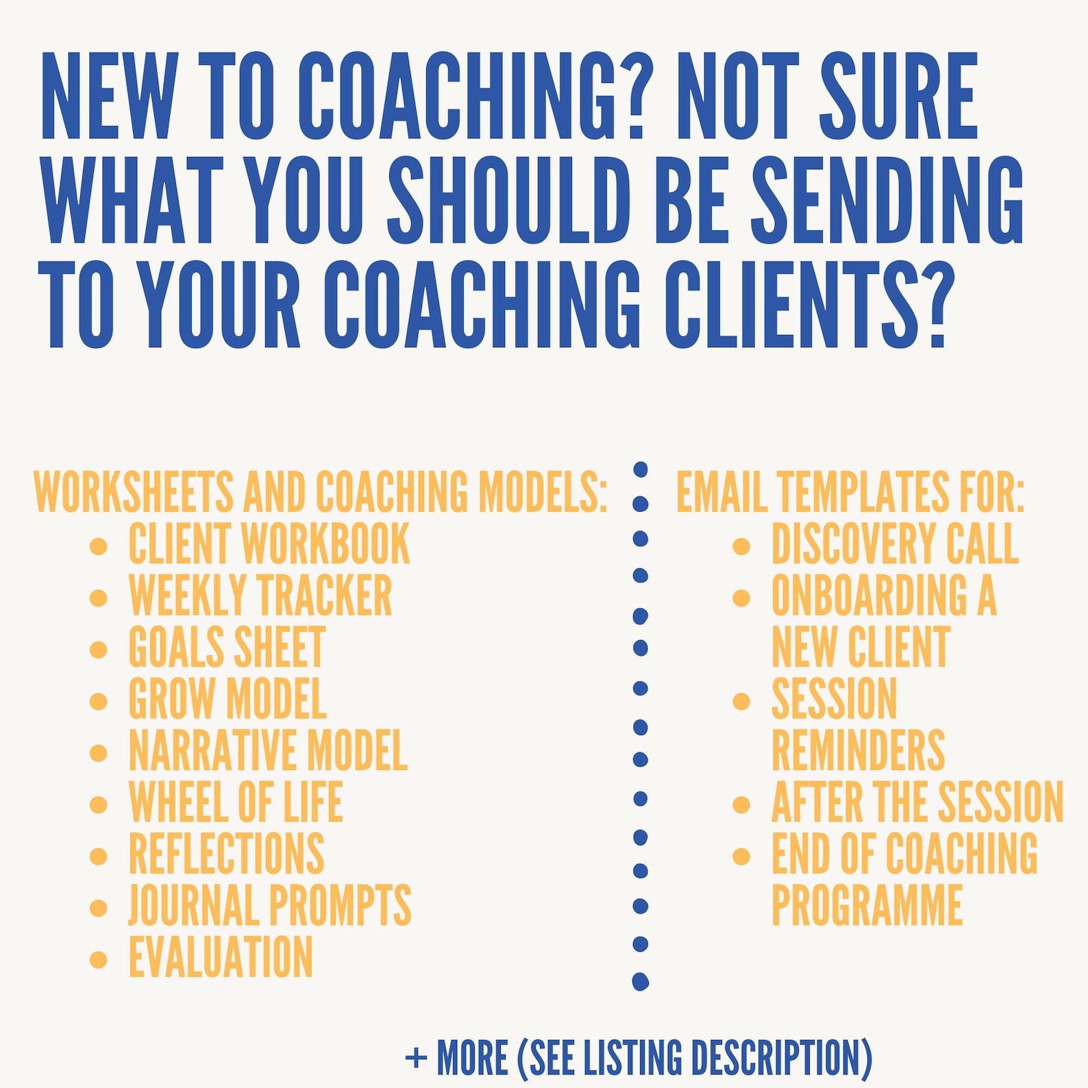 Detailed Coaching Templates and Toolkit - New Coach Bundle - Etsy