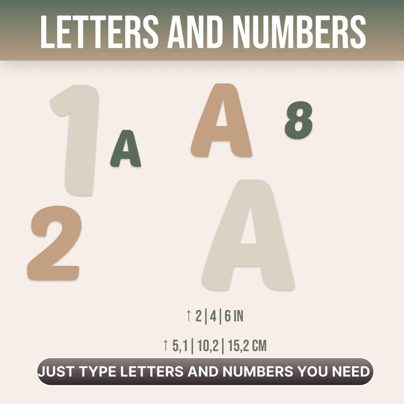 Printable Bulletin Board Set Green Boho Neutral Color Kit 2024 Calendar ...