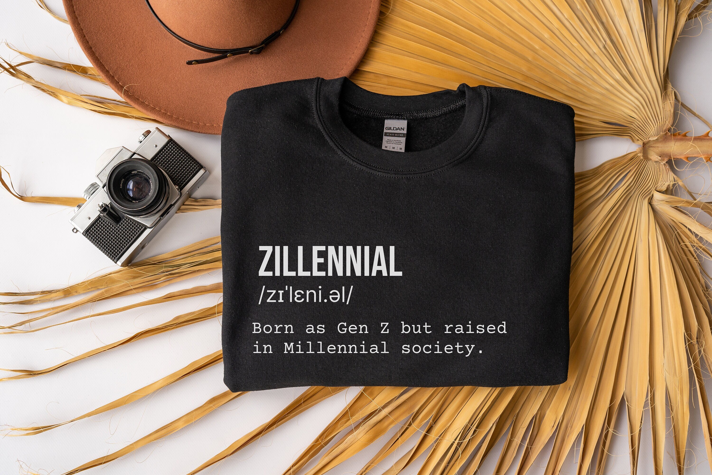 Zillennial - Born as Gen Z Raised in Millennial Society Sweatshirt, Gen Z Shirt, Y2k Crewneck ...