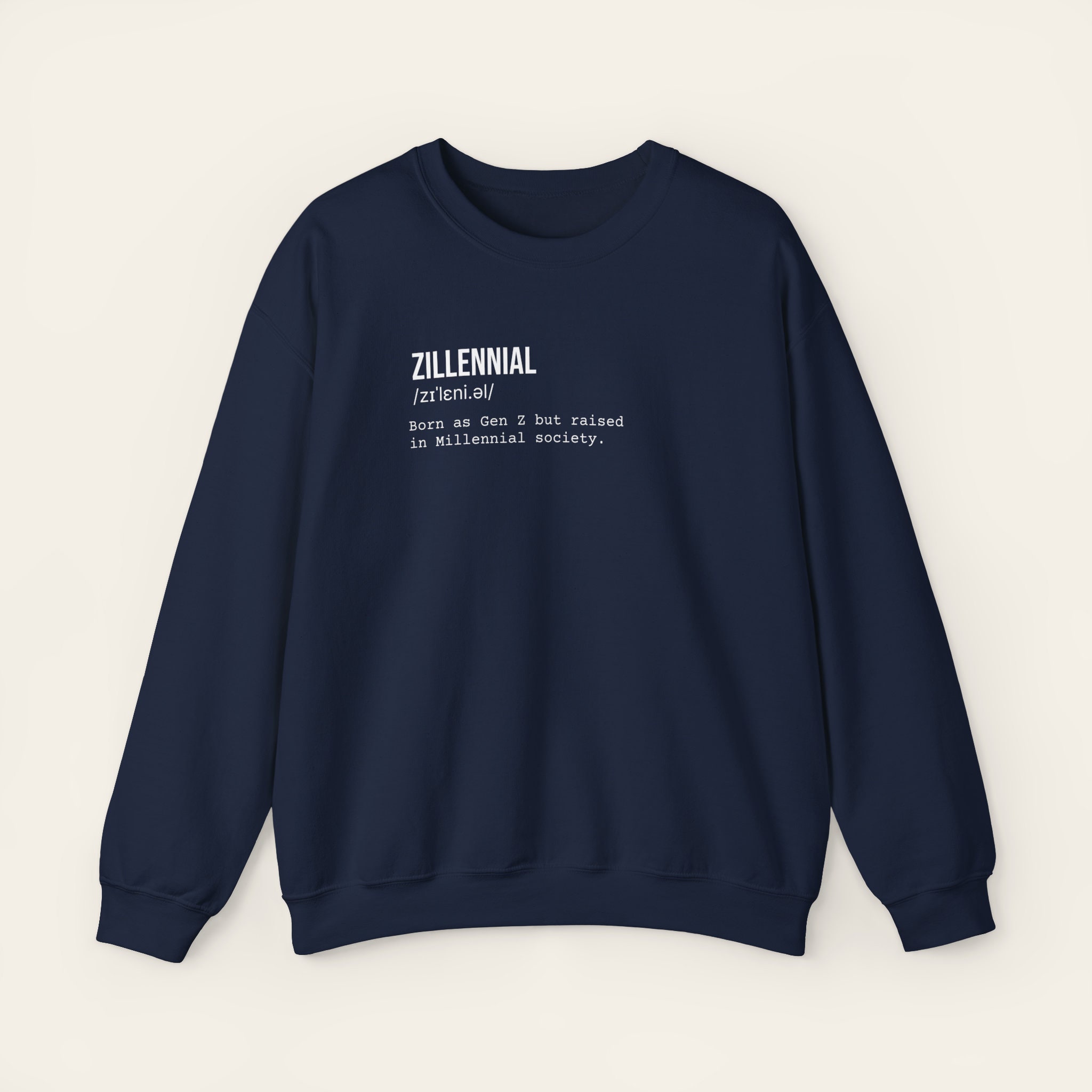 Zillennial - Born as Gen Z Raised in Millennial Society Sweatshirt, Gen Z Shirt, Y2k Crewneck ...