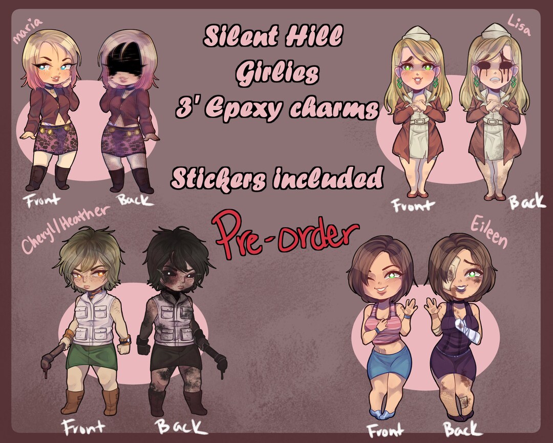 SH Girlies: 3' Epoxy Charms Stickers Included - Etsy