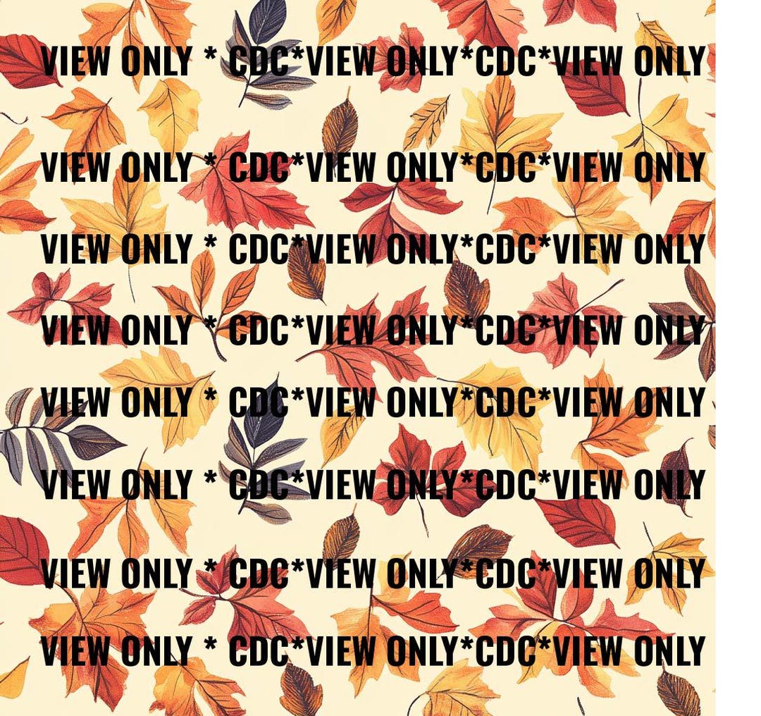 Fall Leaves Pattern Printable - Etsy