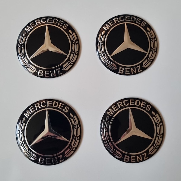 Mercedes Benz Wheel Center Cap Stickers - Etsy