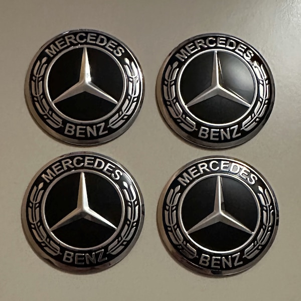 Mercedes Benz Wheel Center Cap Stickers - Etsy