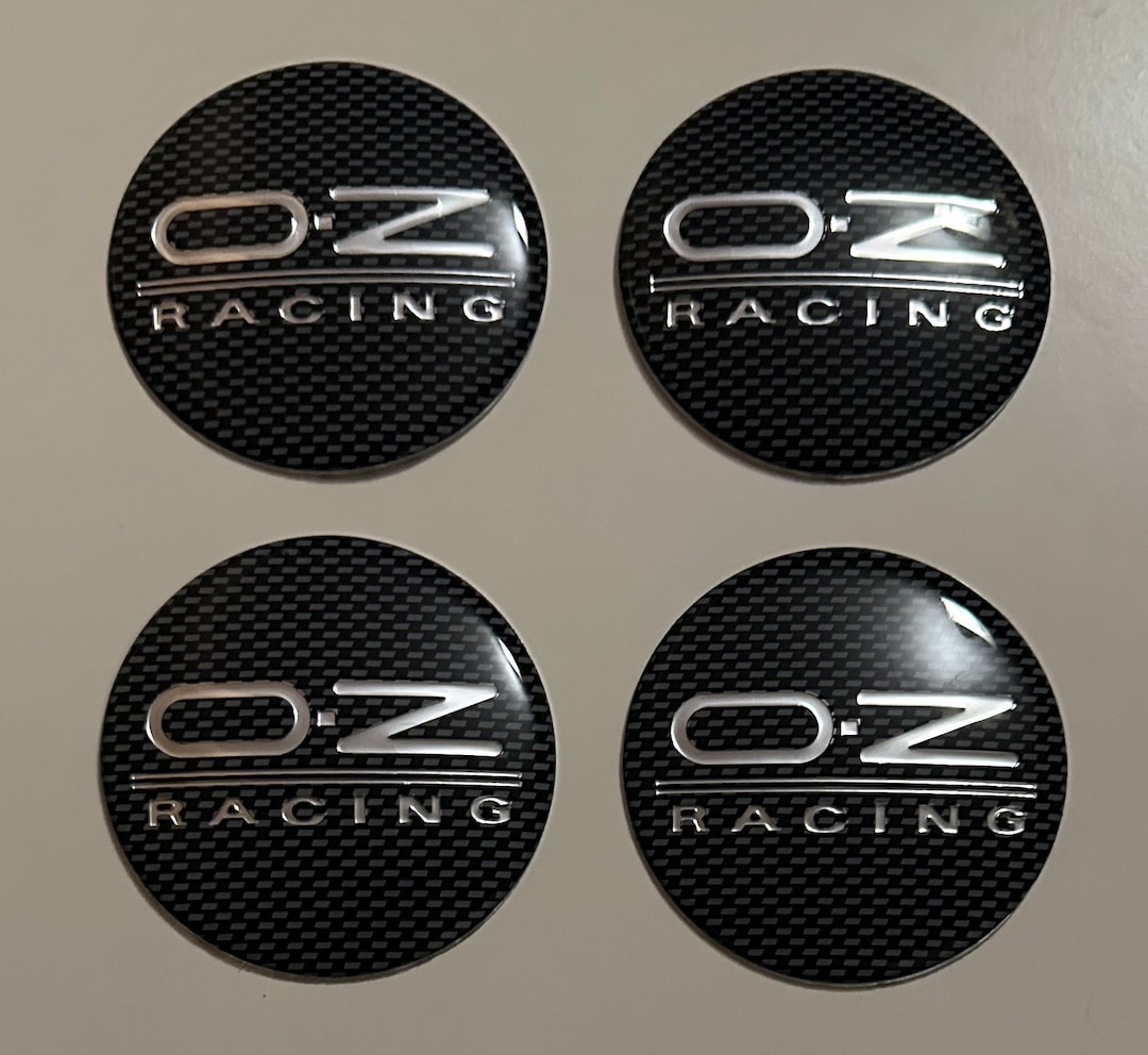 4 Pcs set 65mm 2.56inch Black Carbon OZ Racing Wheel Center Hub Caps ...