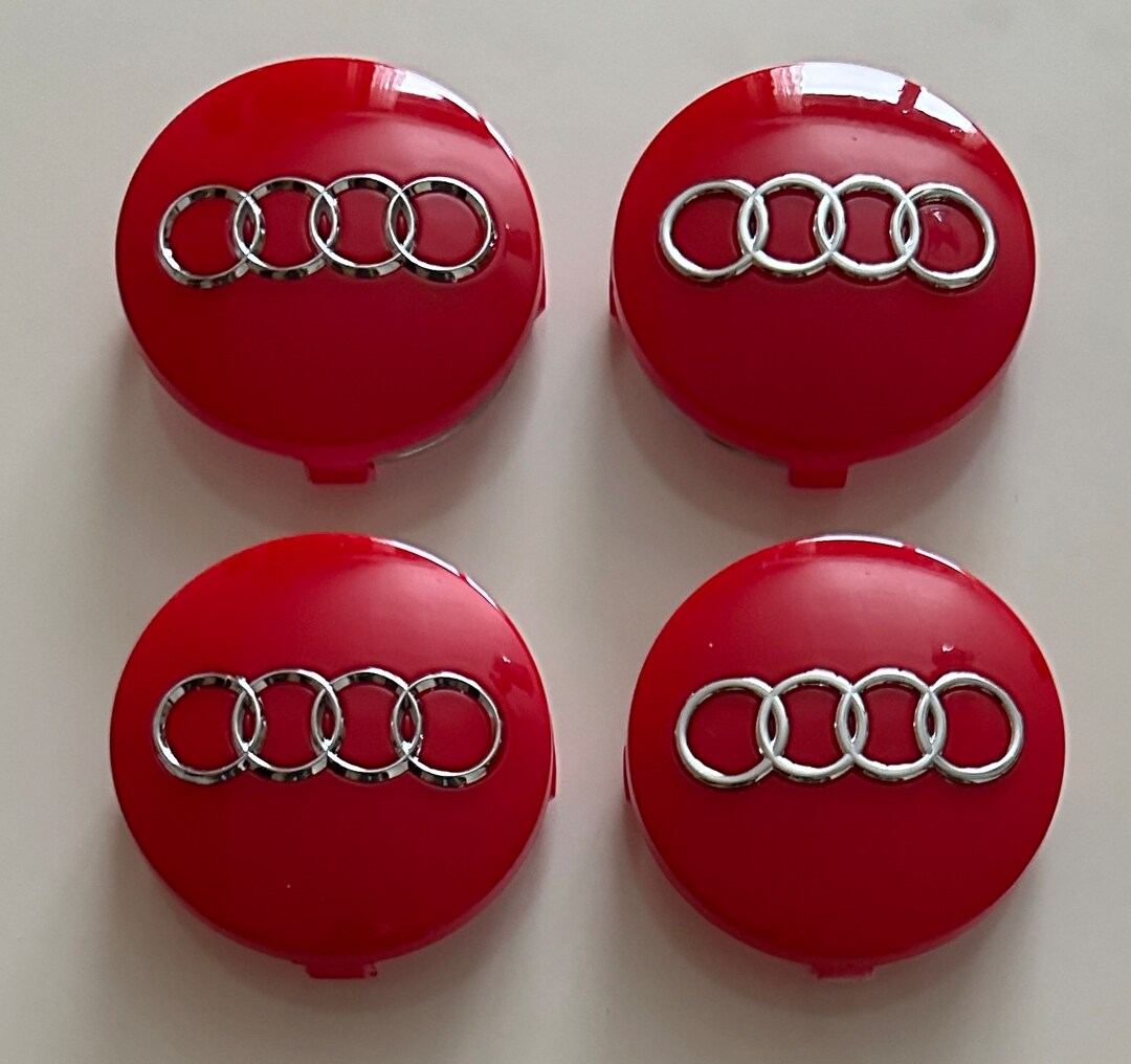 4 Pcs set 60mm 2.36inch Red Audi Wheel Center Hub Caps 4B0601170 - Etsy