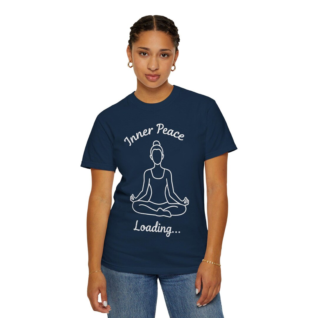 Lotus Meditation T-shirt, Inner Peace Loading Shirt, Yoga Tee ...