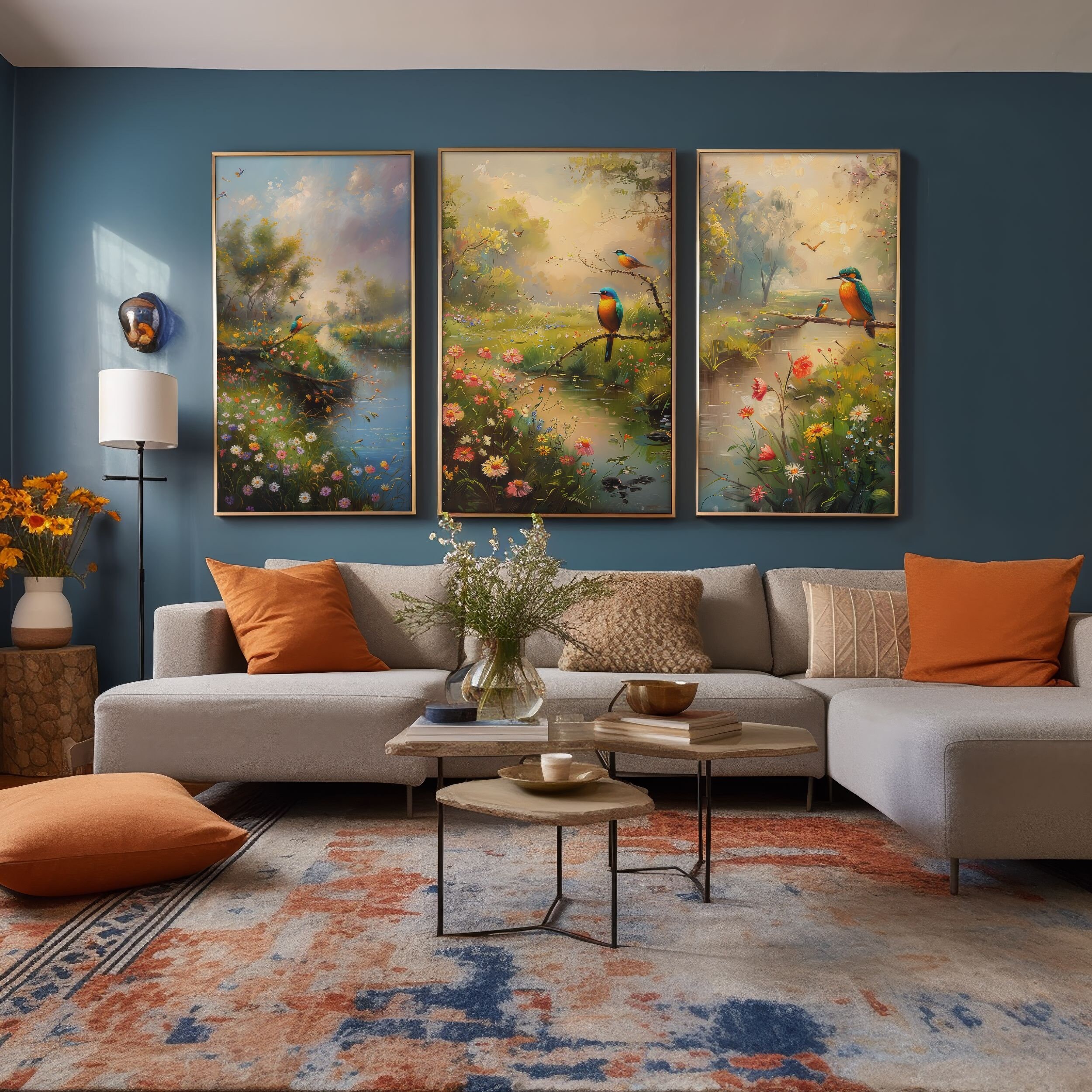 Spring Floral Printable Wall Art Bundle. 64 Images in 8 Versatile ...