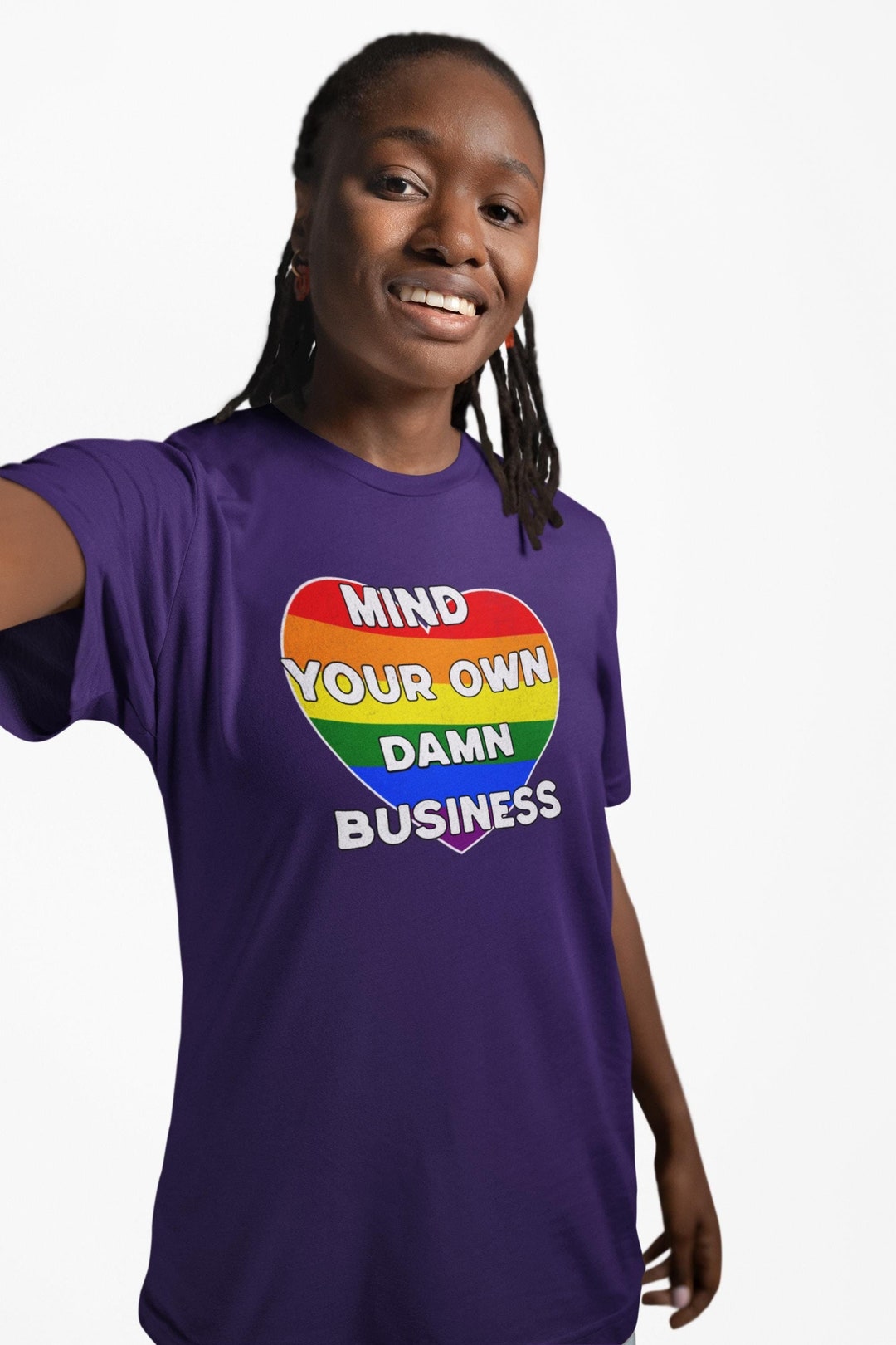 Mind Your Own Damn Business Tee, LGBTQ Pride Shirt, Funny Graphic T ...