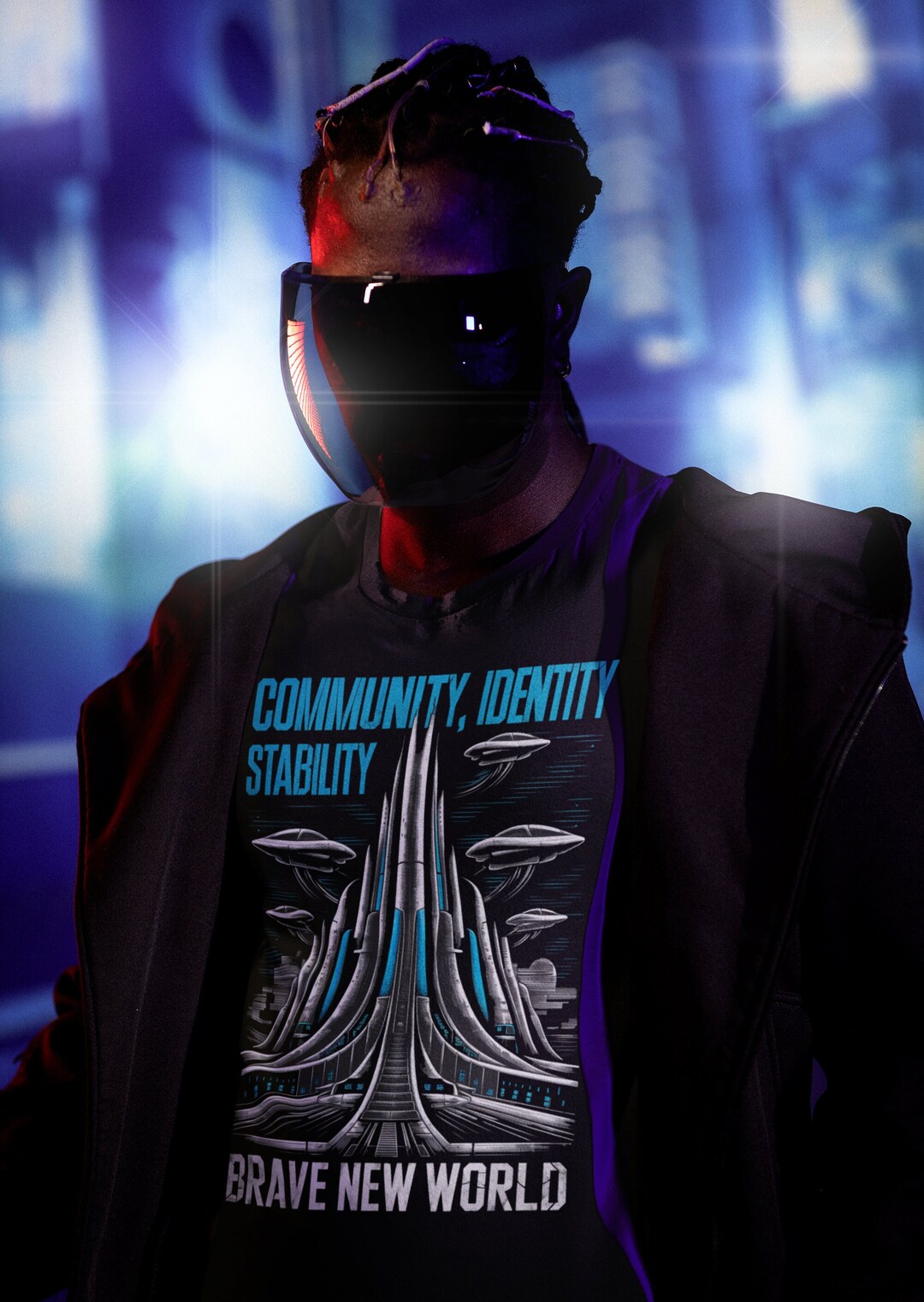 Dystopian Brave New World T-shirt. Community Identity Stability - Etsy