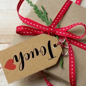 5 Senses Gift Tags, Printable Birthday Gift Tag Editable Valentine's ...