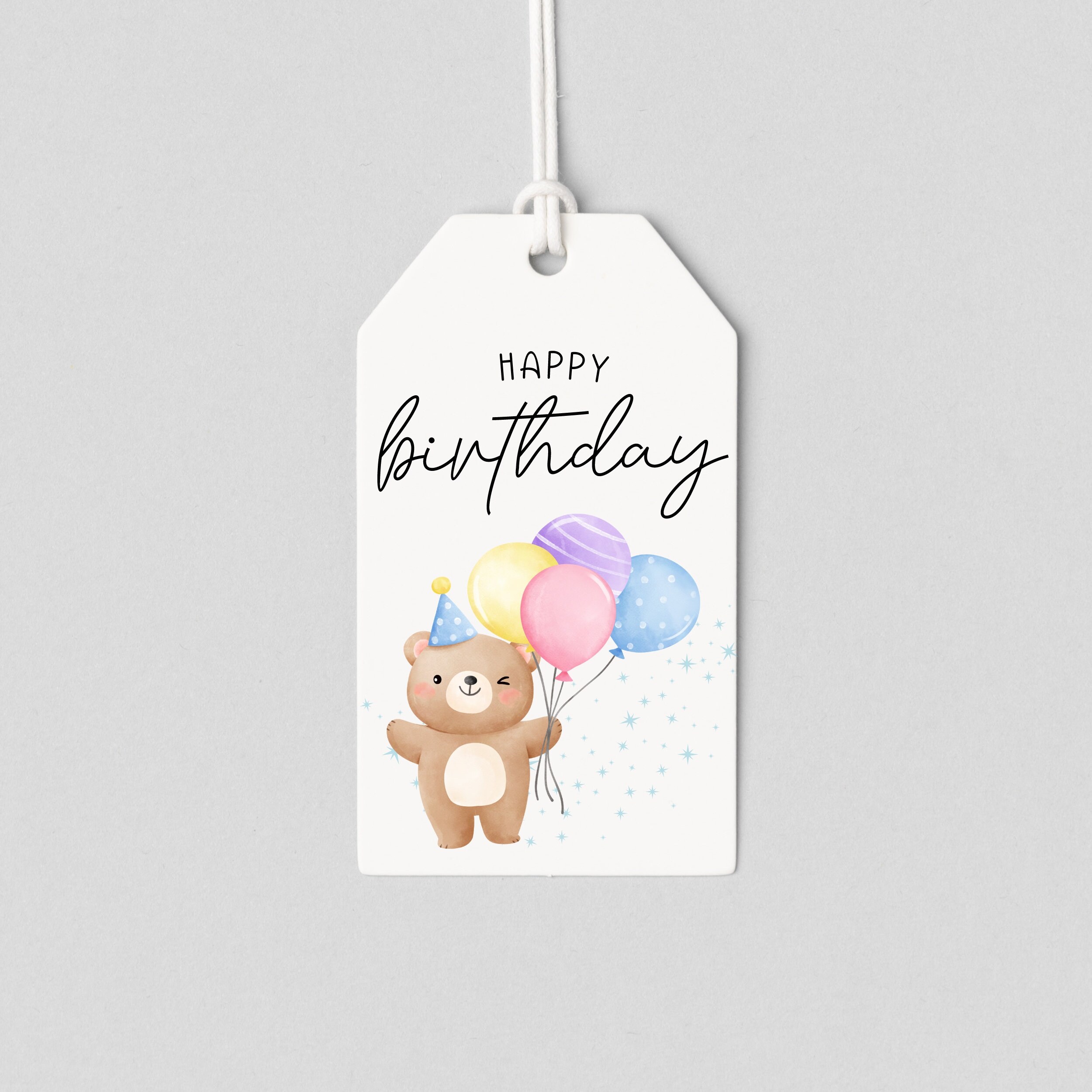Happy Birthday Gift Tag Happy Birthday Appreciation Label Happy ...