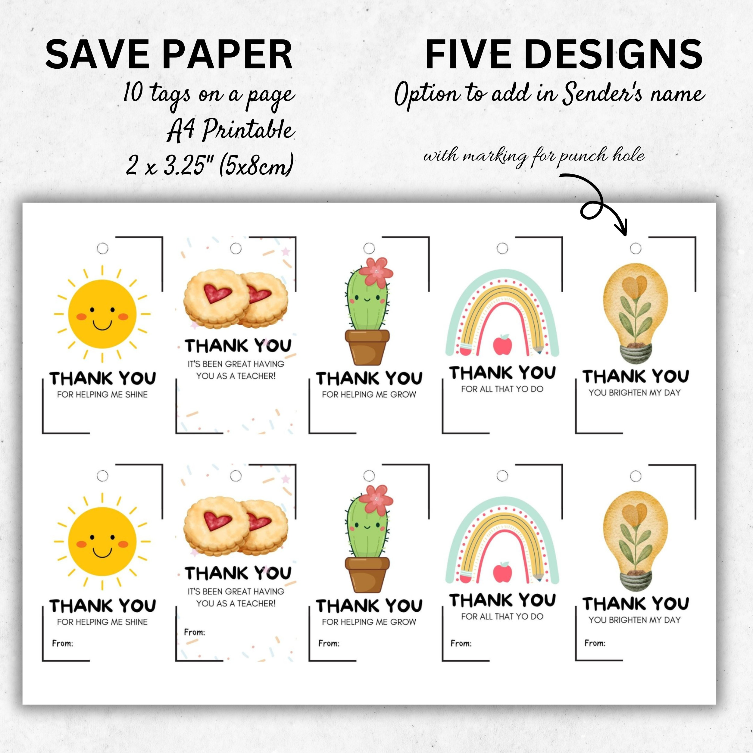 Teacher Appreciation Gift Tag | Gift Labels |teacher Day Label ...