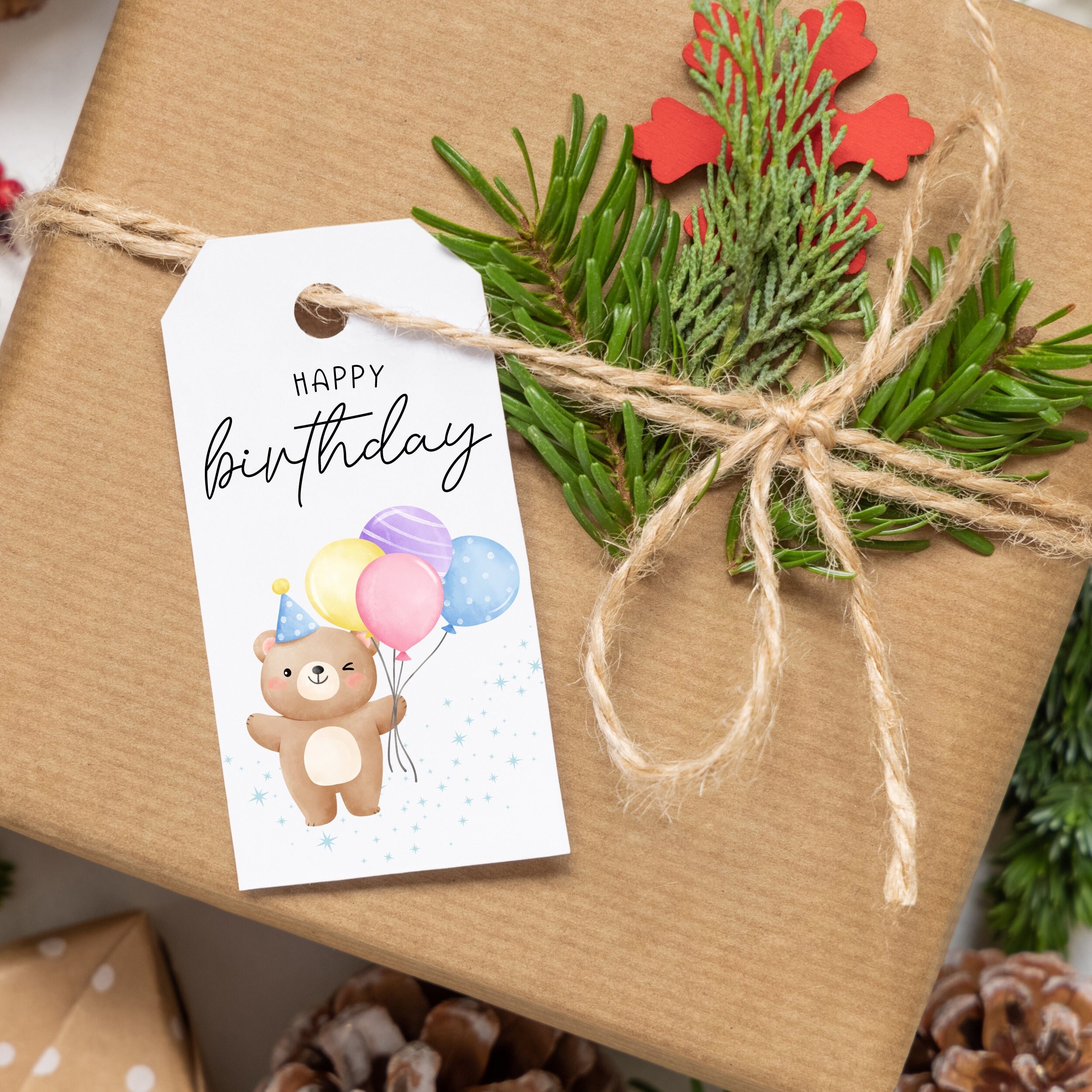 Happy Birthday Gift Tag Happy Birthday Appreciation Label Happy ...