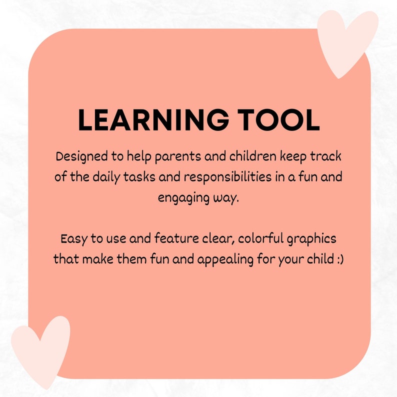 Kids Daily Routine Chart | Printable Chore Routine | Responsibility ...