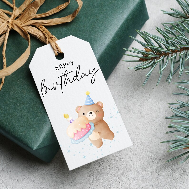 Happy Birthday Gift Tag Happy Birthday Appreciation Label Happy ...