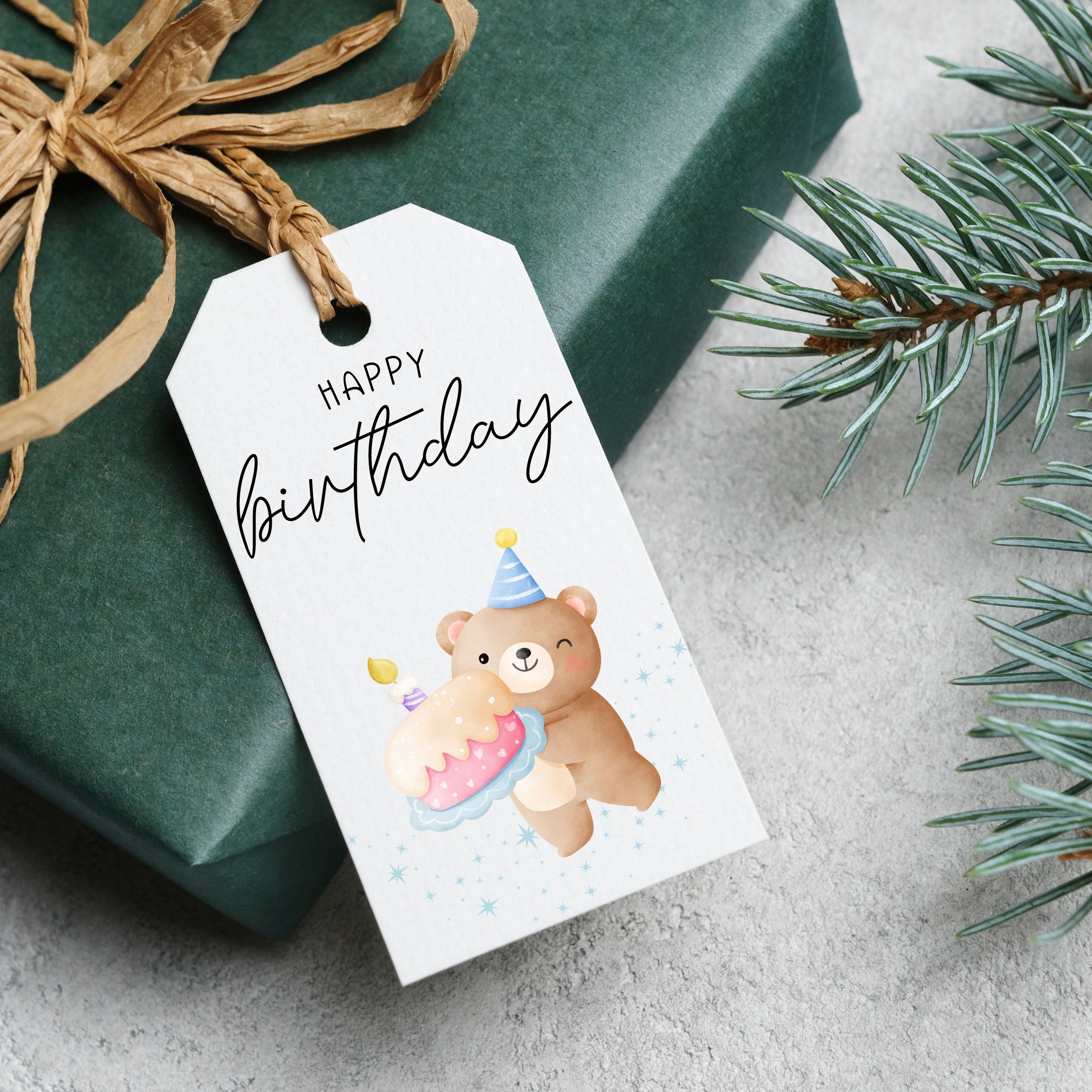 Happy Birthday Gift Tag Happy Birthday Appreciation Label Happy ...